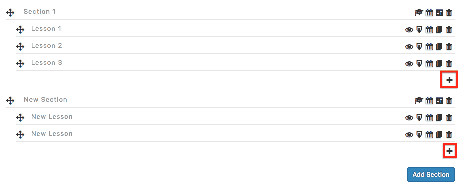 Adding Lessons and Sections – eLearnCommerce Pro